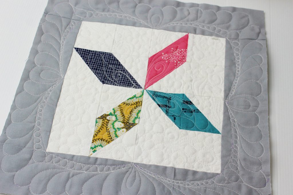 Free Motion Quilting on Block Clay's Choice | Sewcial Bee Sampler - The ...
