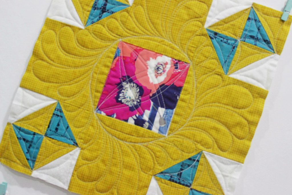 Free Motion Quilting on Block Spools| Sewcial Bee Sampler - The Little ...