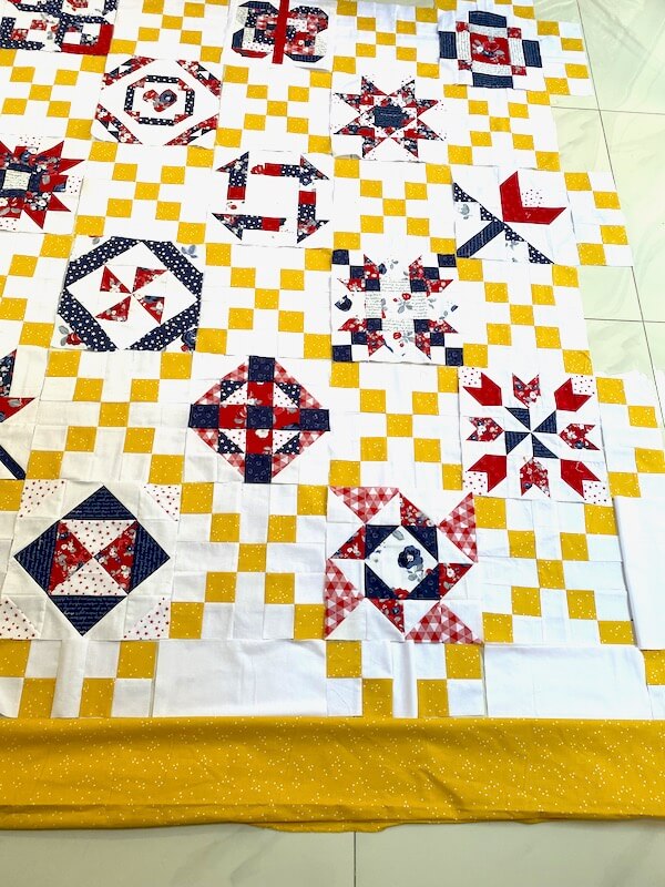 Patriotic Sampler Quilt Layout - The Little Mushroom Cap: A Quilting Blog