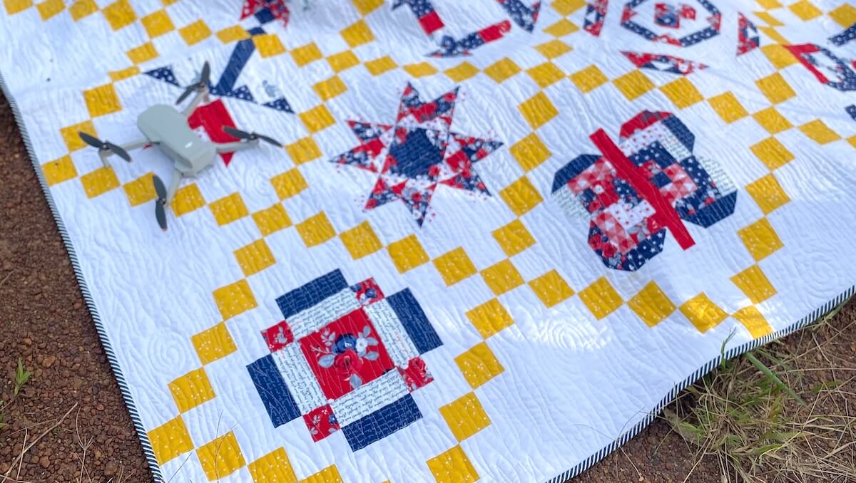 Merdeka Quilt, Patriotic Quilt - The Little Mushroom Cap: A Quilting Blog